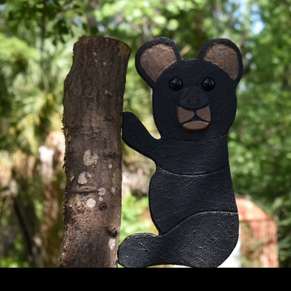 Hand Crafted | Other | Handcrafted Wooden Bear Blackbrown 4x 8x 1 ...